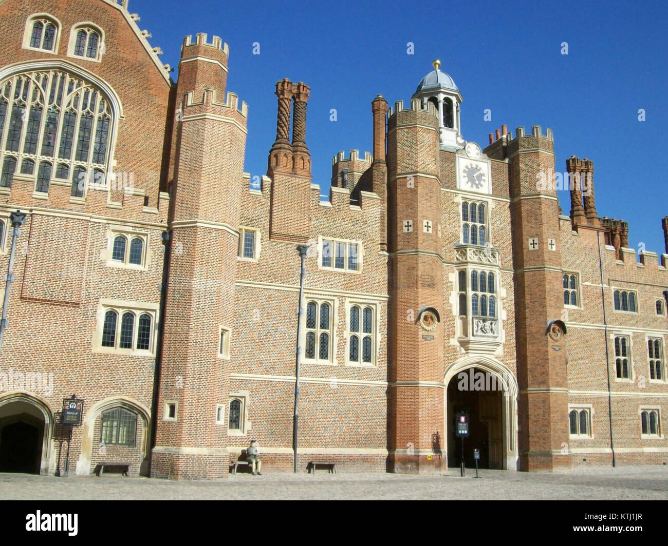 Base Court at Hampton Court Palace, located in Richmond upon Thames ...