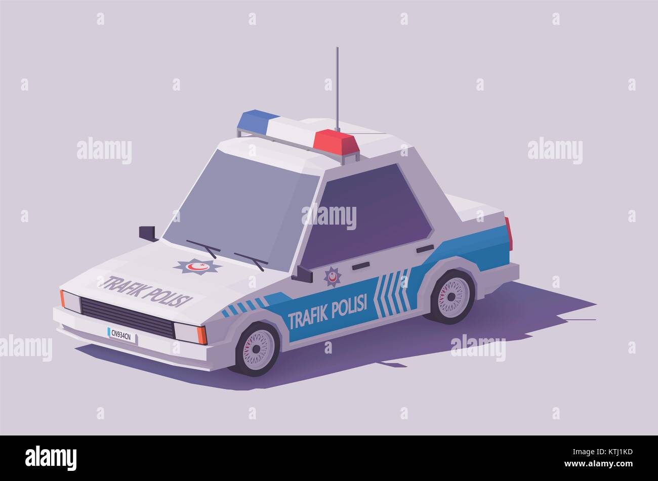 Vector low poly Turkish police car Stock Vector Image & Art - Alamy