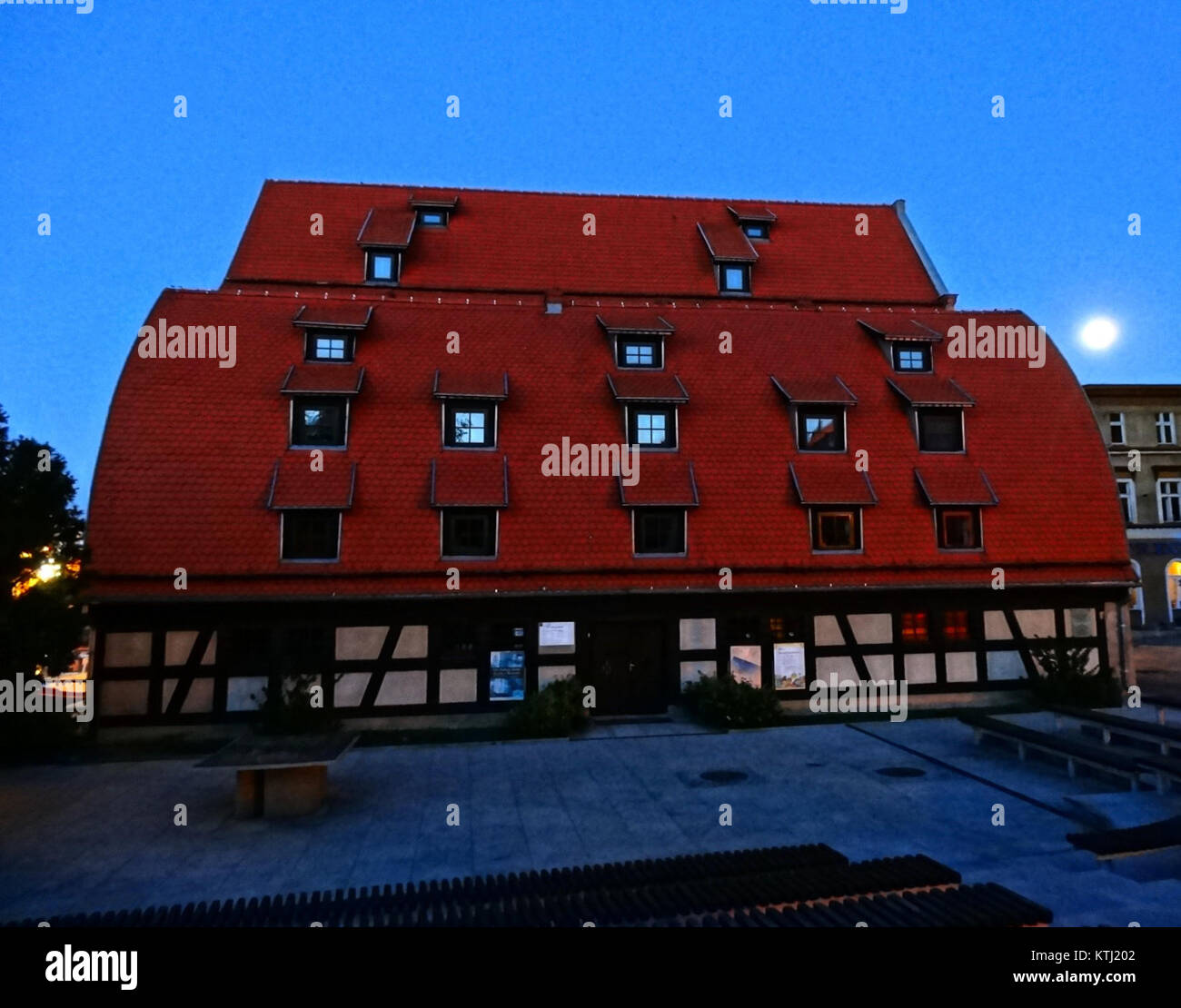 The image of the Bdg Spichrze at night captures the essence of its ...