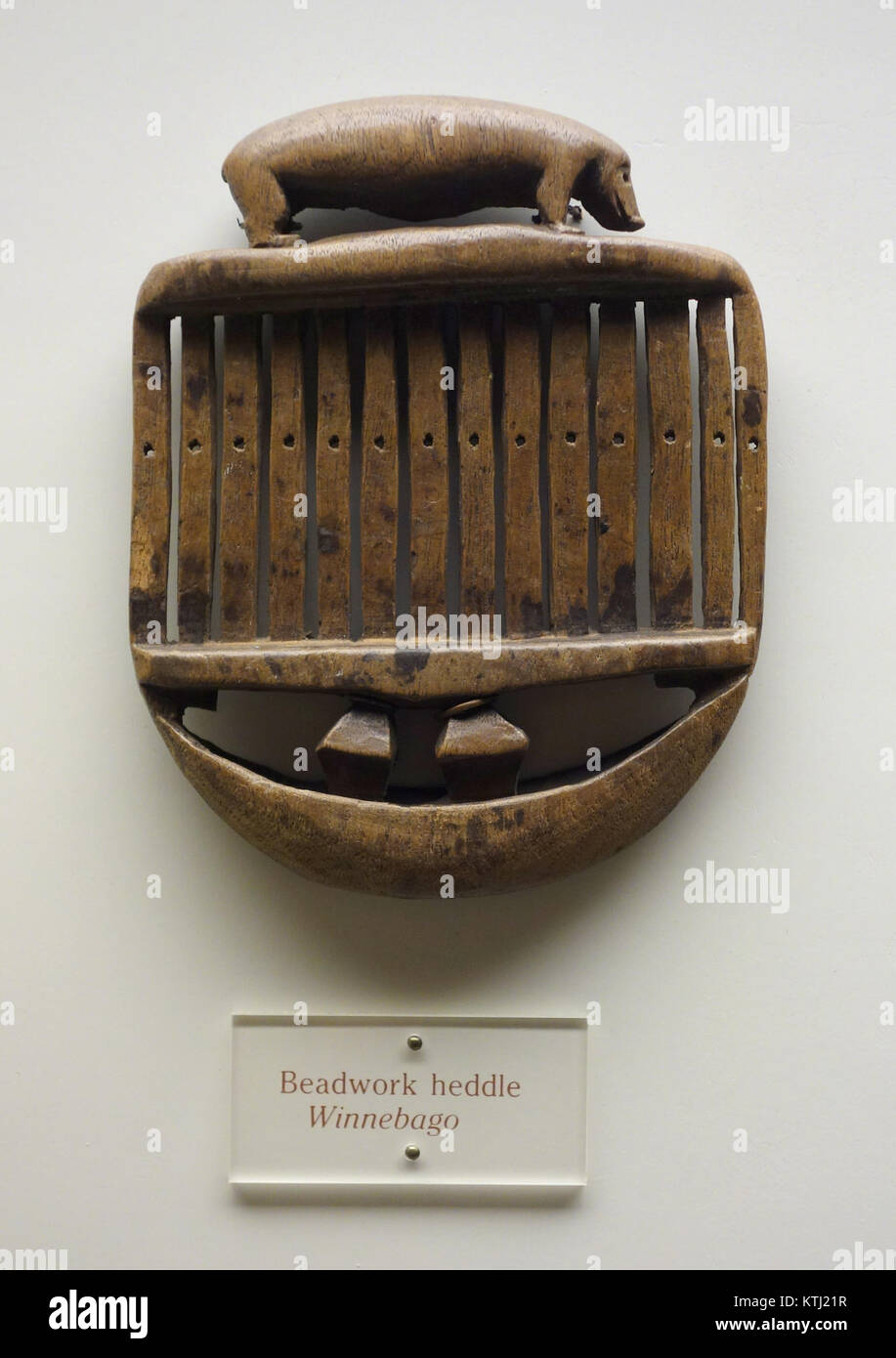 This beadwork heddle, attributed to the Winnebago tribe, is a cultural ...