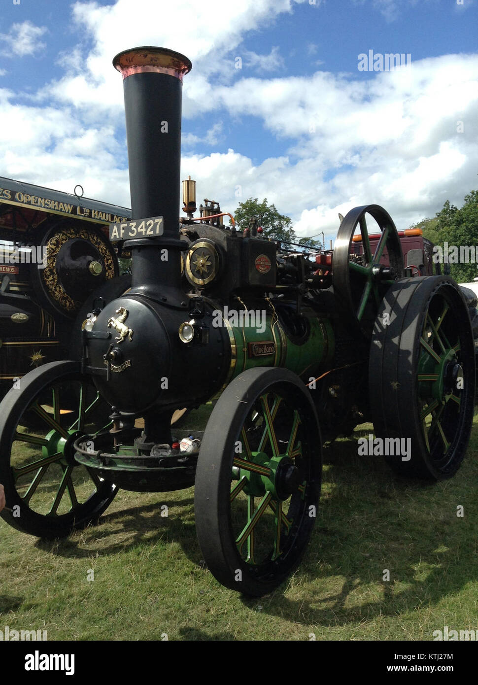 The Aveling & Porter traction engine 'Avellana' is a historical steam ...
