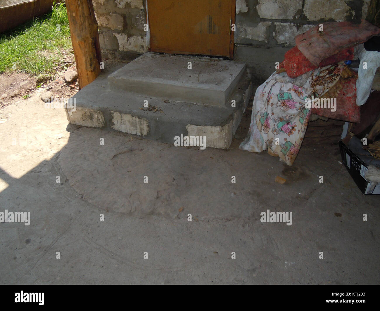 This image captures the base of a tomb from 2013, offering insights ...