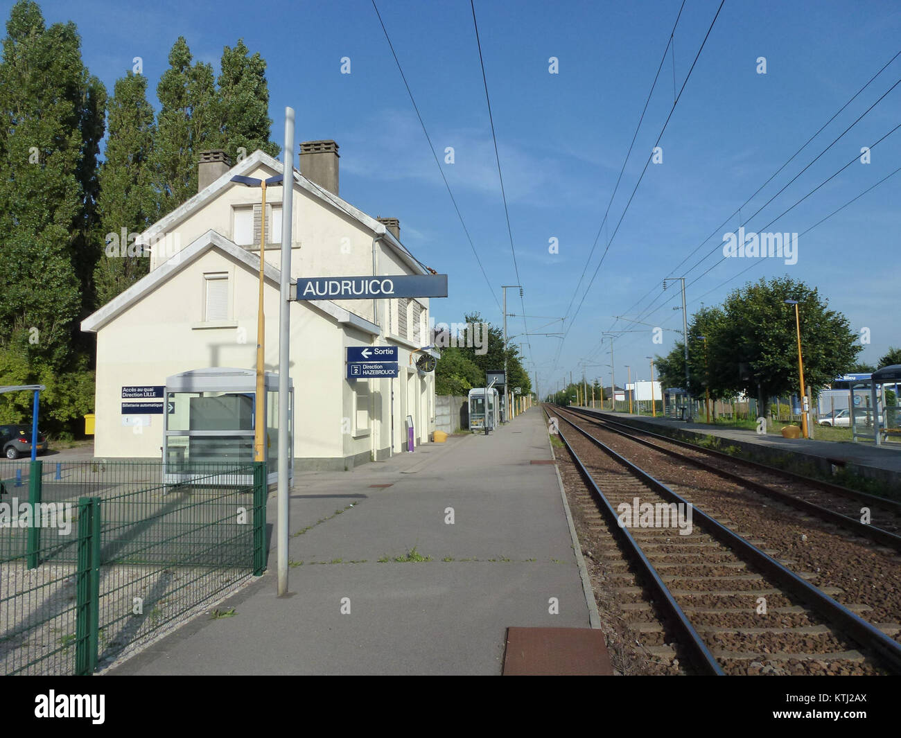The Audruicq railway station in Pas-de-Calais, France, is a key ...