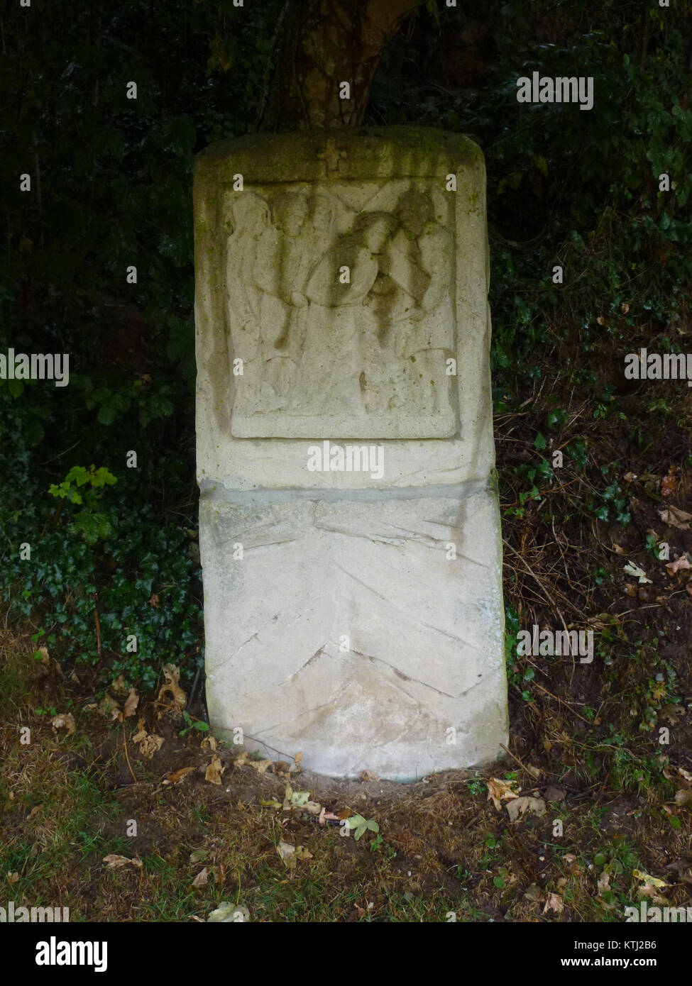 Balinghem (Pas de Calais) parc du chemin de croix, station 02 Stock ...