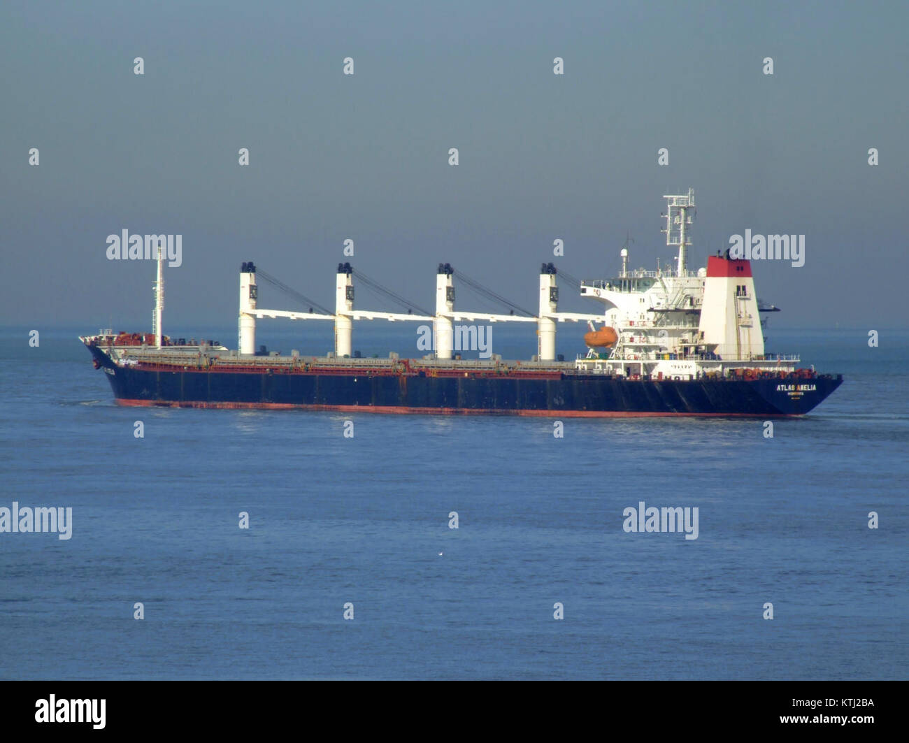 The Atlas Amelia, a cargo vessel identified by IMO number 9128441 and ...