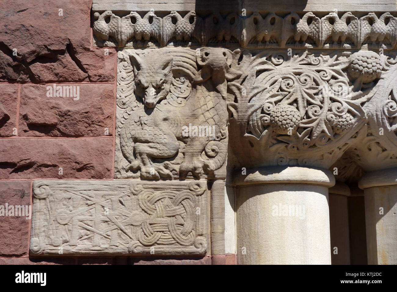 This image captures a detailed view of Austin Hall at Harvard ...