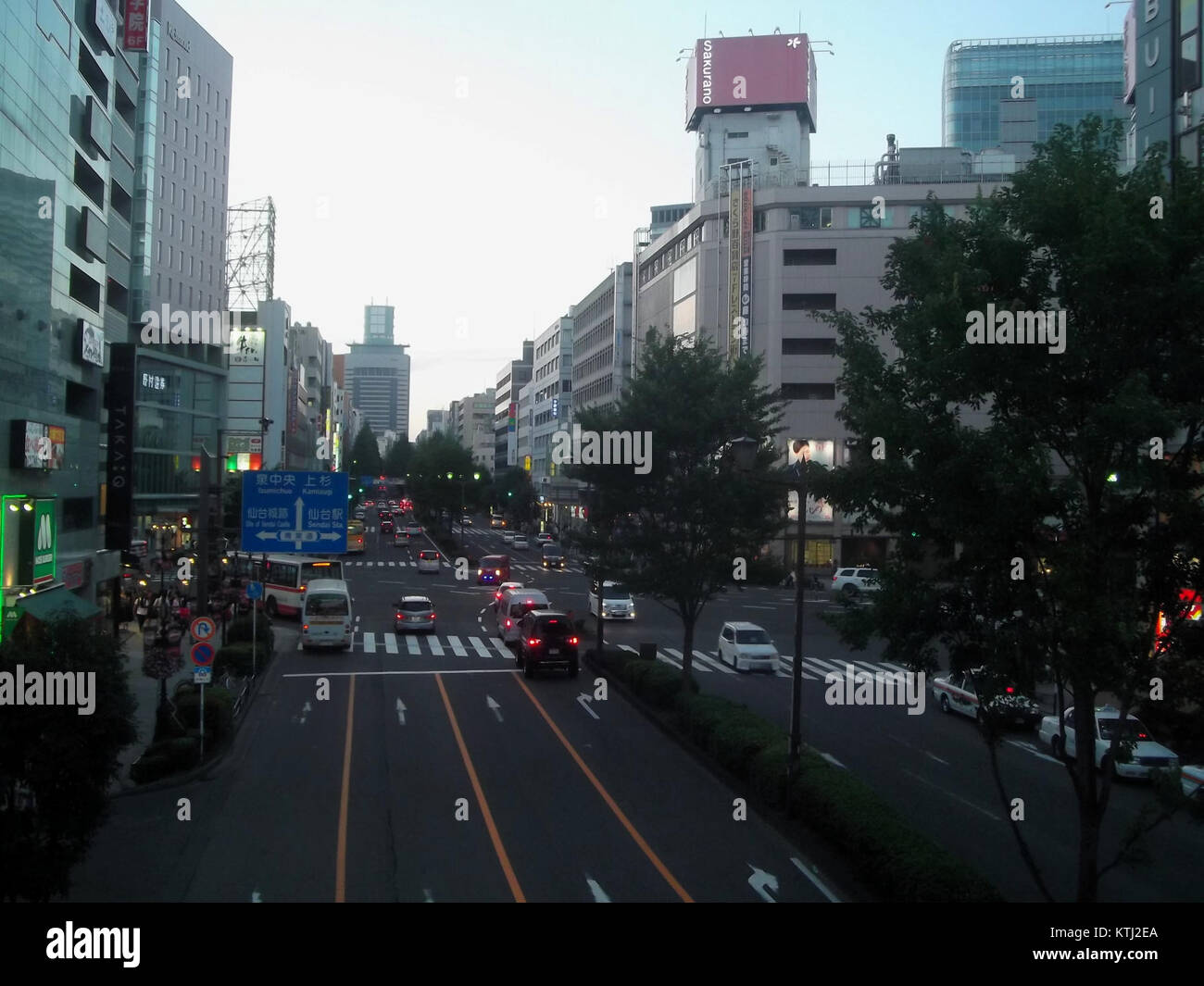 Atago Kamisugi Street is located in Chuo, Sendai, Japan. This area is ...