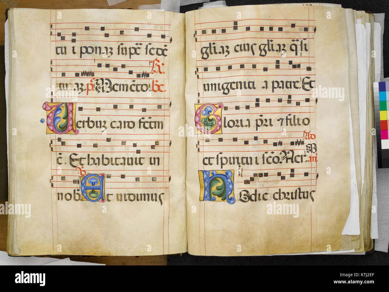 The Benedictine Antiphonary is a religious manuscript, a liturgical ...