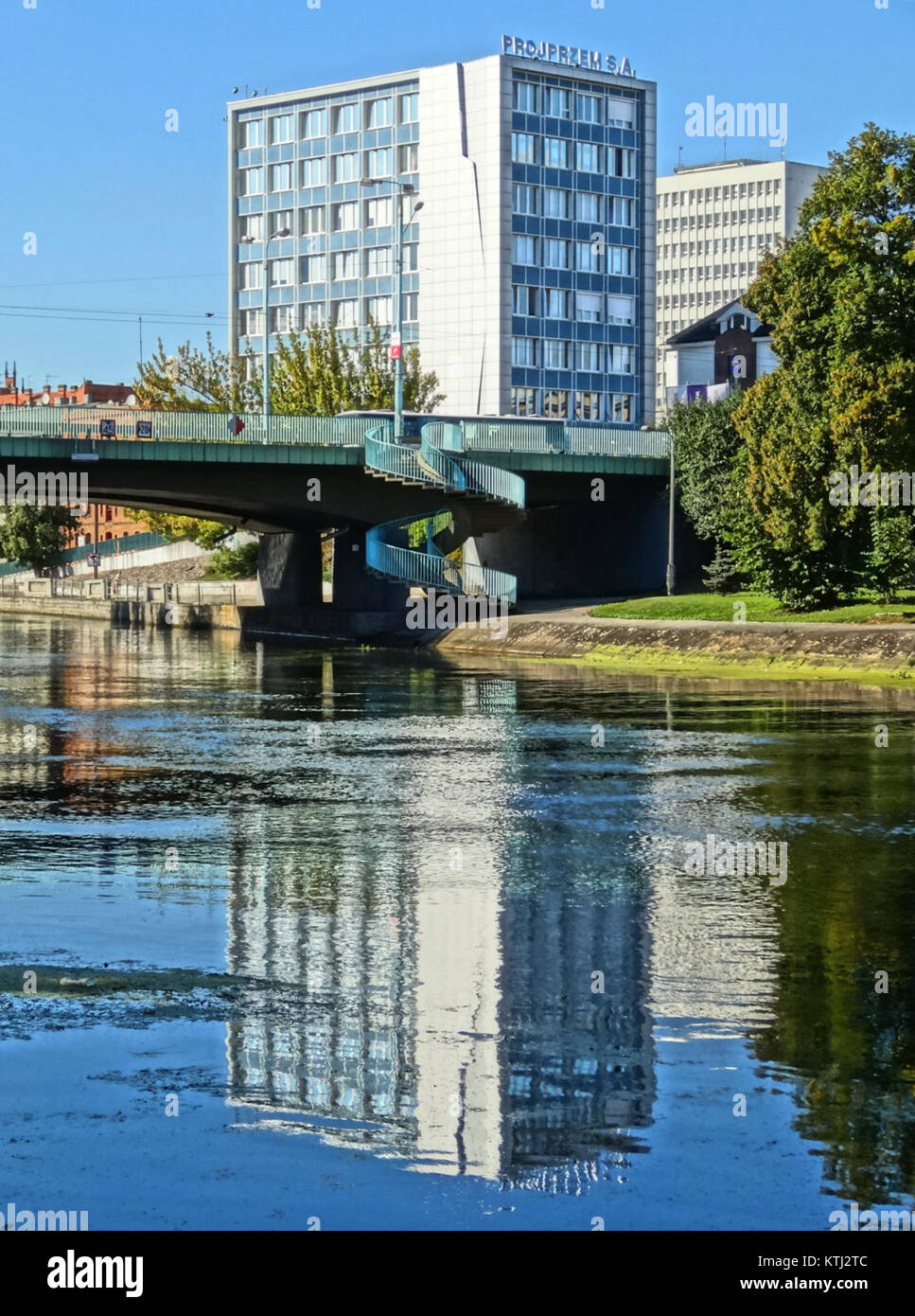 This image showcases the Bernardynski Bridge, captured in 2013 ...
