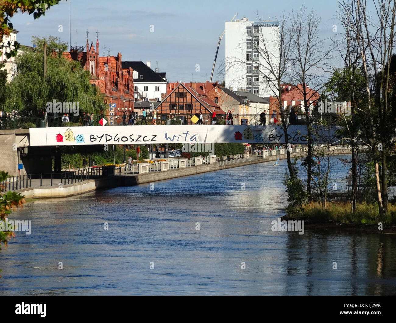 Photograph of the Staromiejski Bridge over the Brda River in Bydgoszcz ...