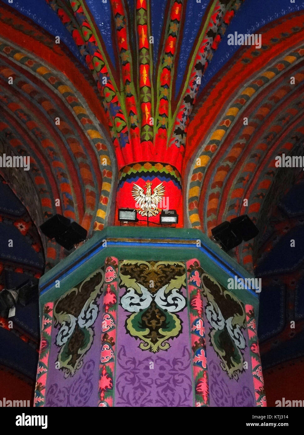 A photograph of the polychrome decoration of the Cathedral building ...