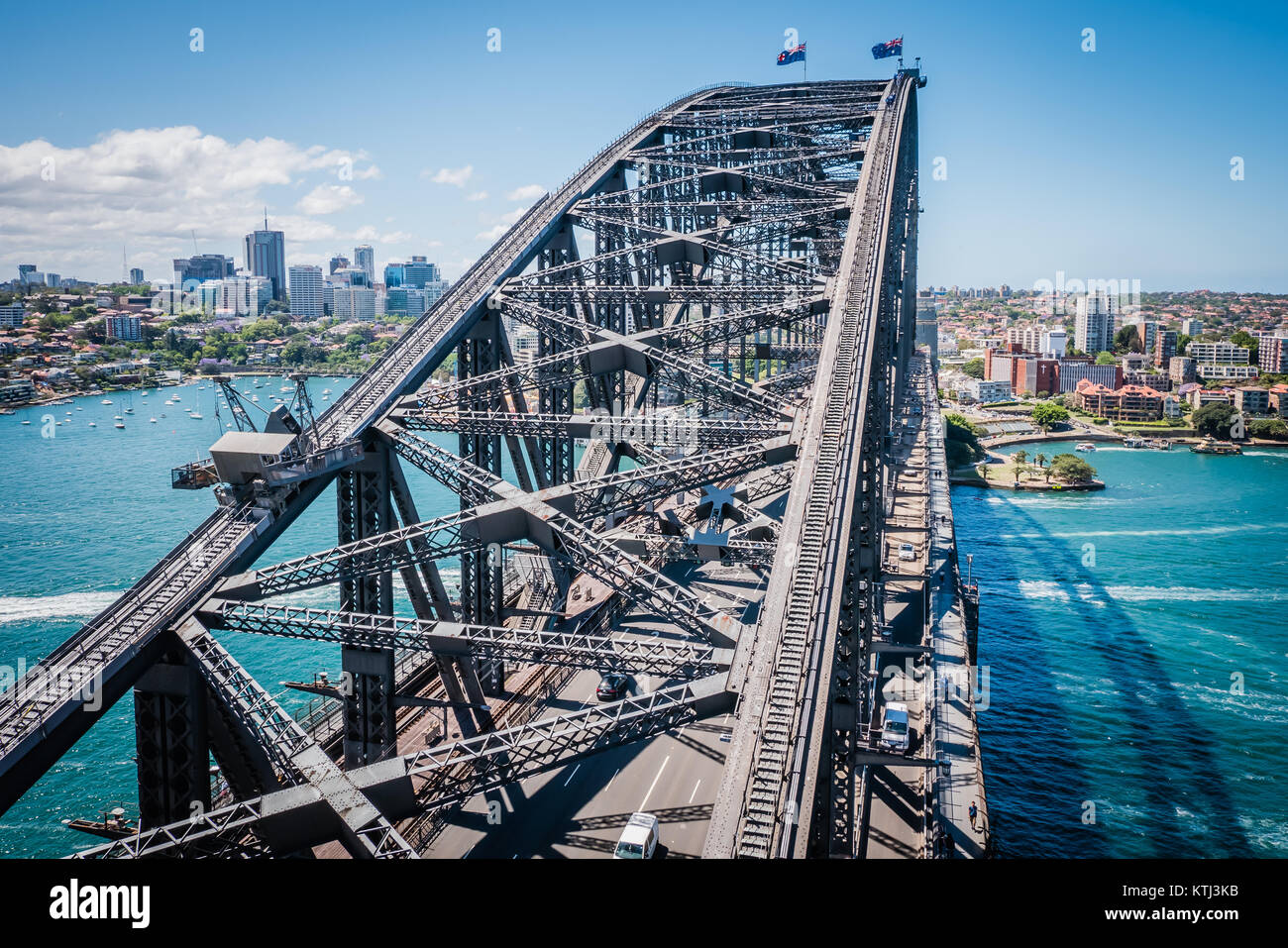 sydney harbour bridge from above Stock Photo - Alamy
