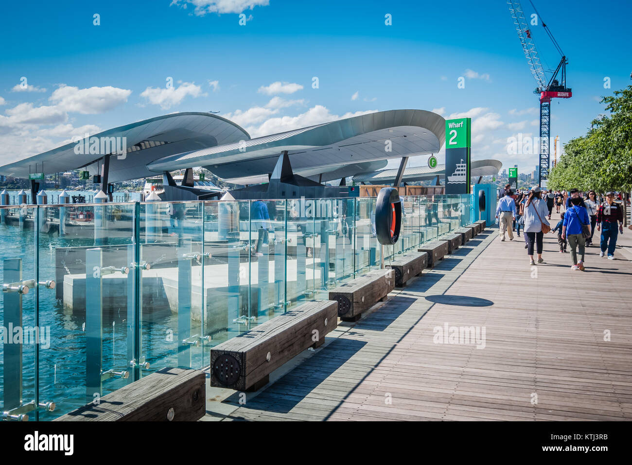 sydney wharf terminal Stock Photo - Alamy