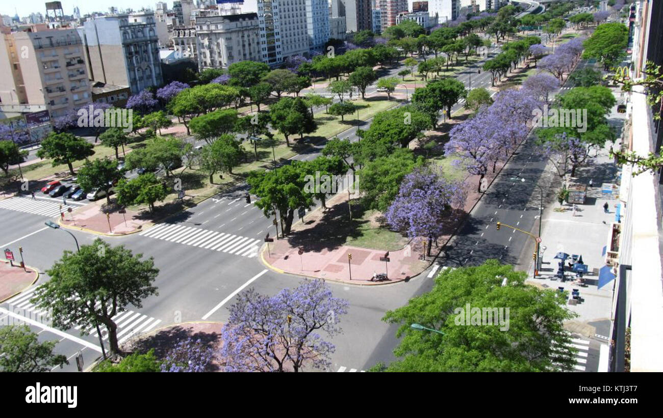 Av. 9 de Julio, located in Buenos Aires, Argentina, is one of the widest streets in the world ...
