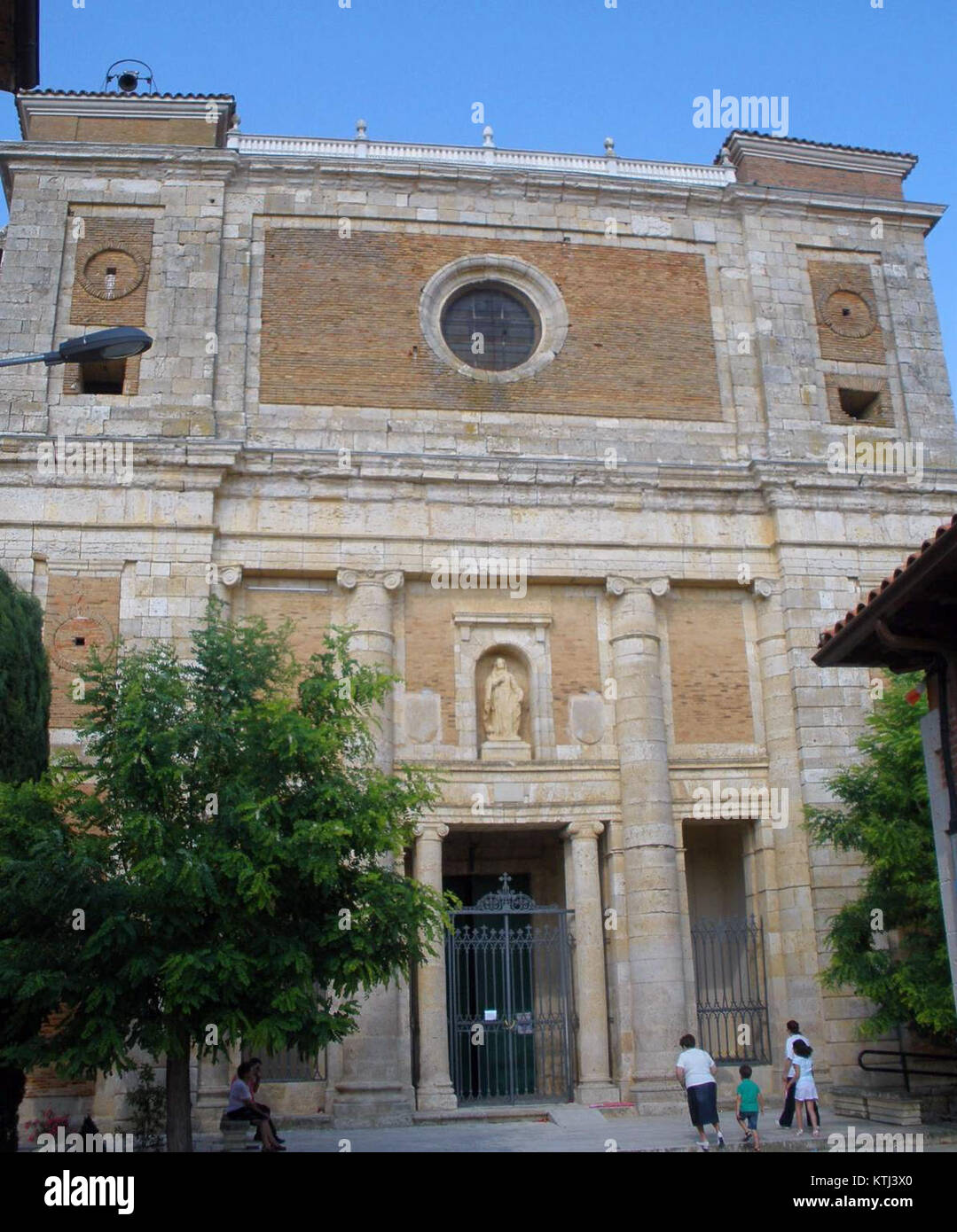 The Iglesia de Santa Eufemia in Autillo de Campos, Spain, is a ...
