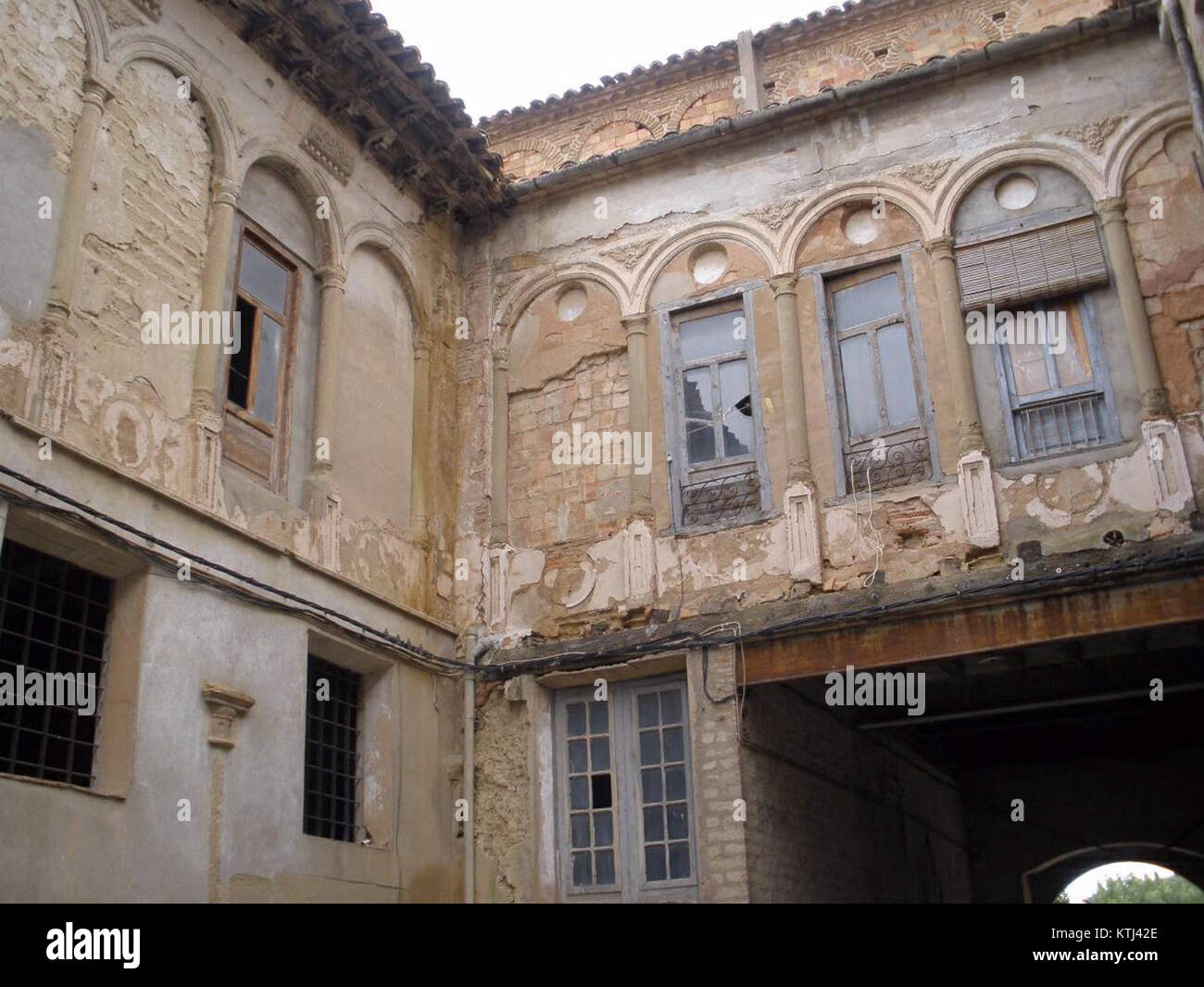 The Palacio de los Marqueses in Ayerbe, Spain, is a historic building ...