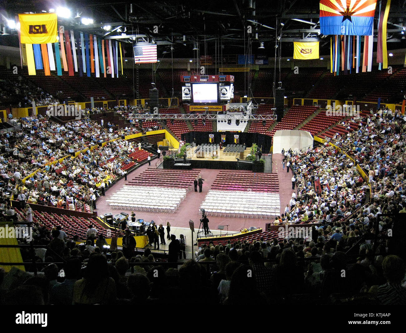 Photograph from Arizona State University's graduation day, capturing ...