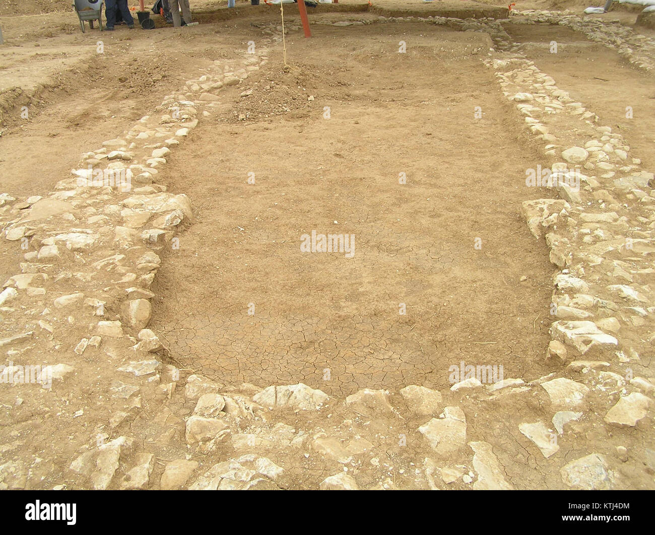 Photograph of a church located at the Beit Kama archaeological site in ...