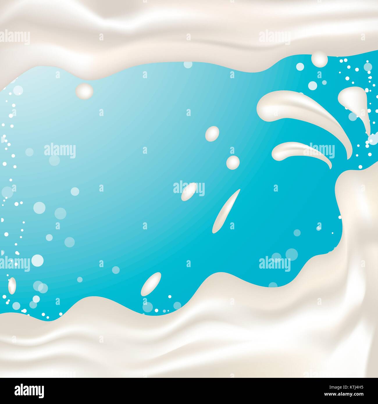 Cream isolated carton Stock Vector Images - Alamy