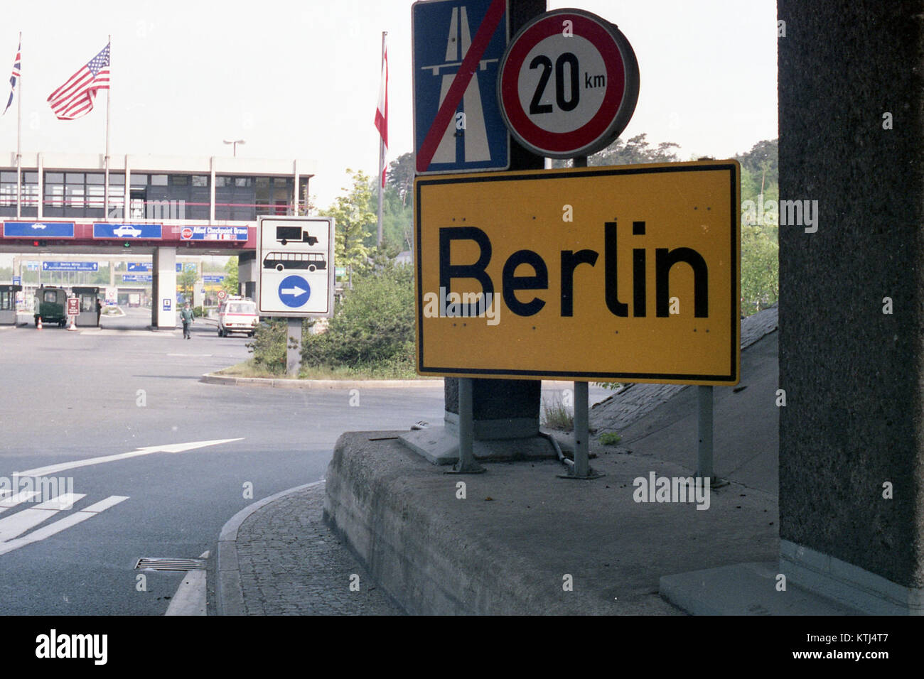 The 1989 street signs in Berlin mark a historical period during the ...