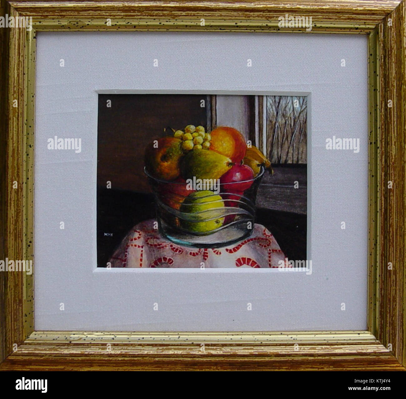 A bowl of fruit, often depicted in still life art, represents natural ...