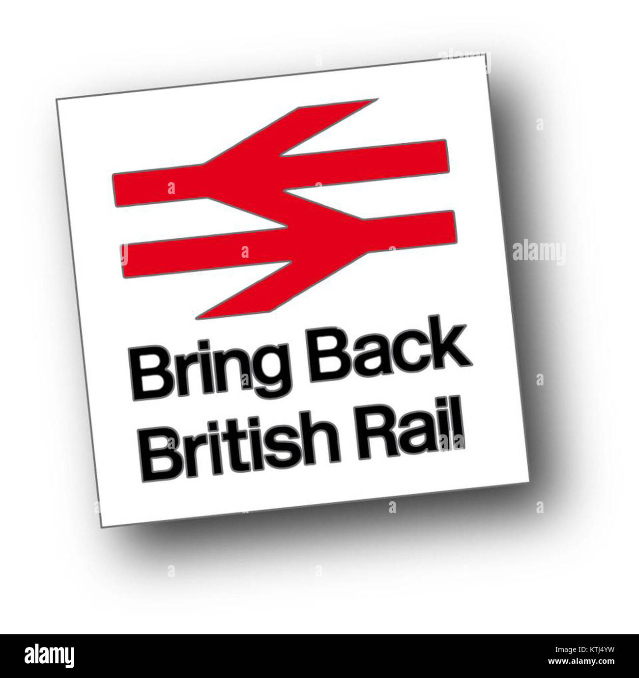 Bring Back British Rail logo Stock Photo - Alamy
