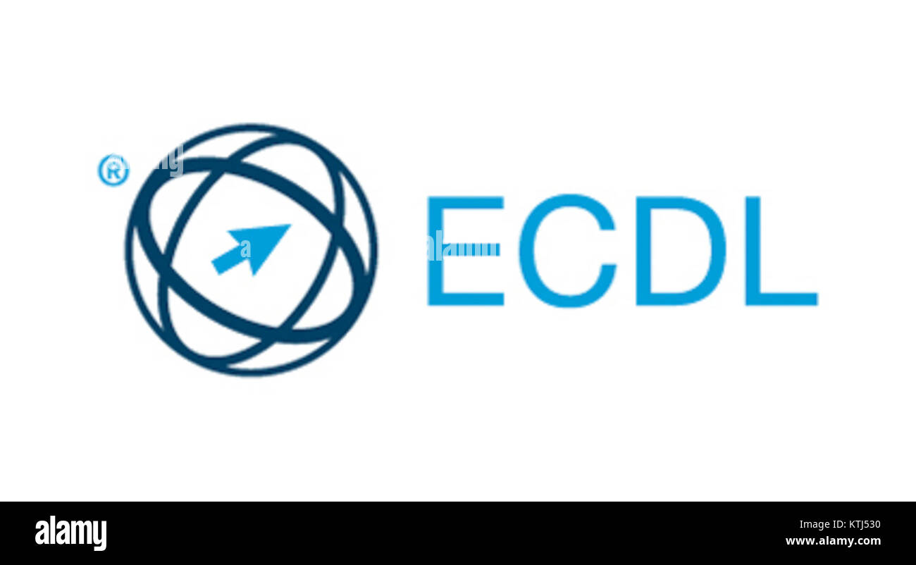 The European Computer Driving Licence (ECDL) Programmes Logo represents ...