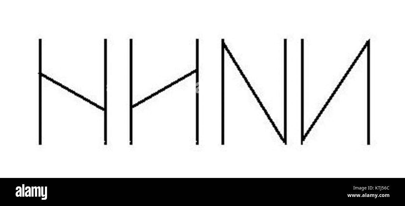 Rune h Cut Out Stock Images & Pictures - Alamy