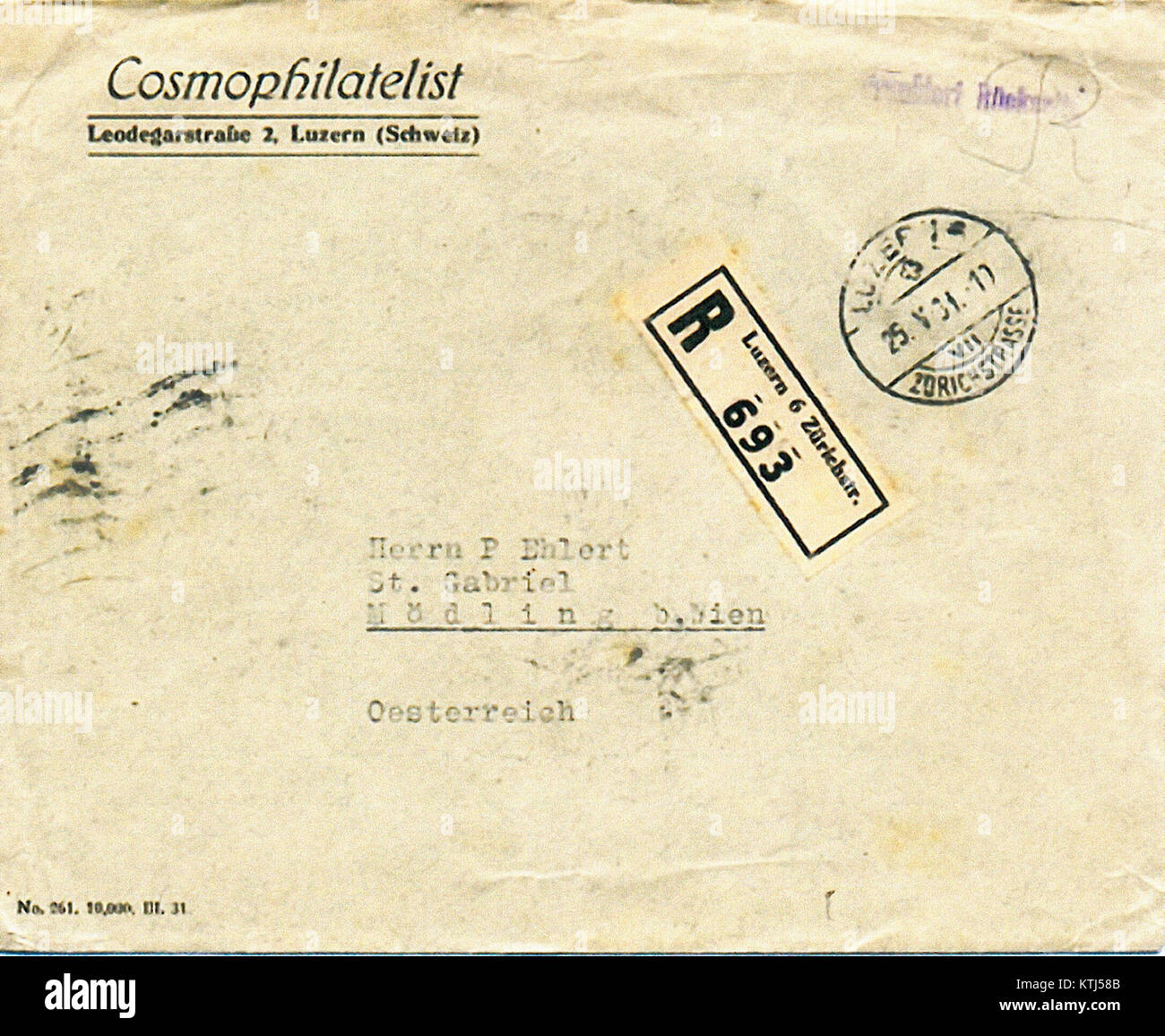 Registered letter hi-res stock photography and images - Alamy