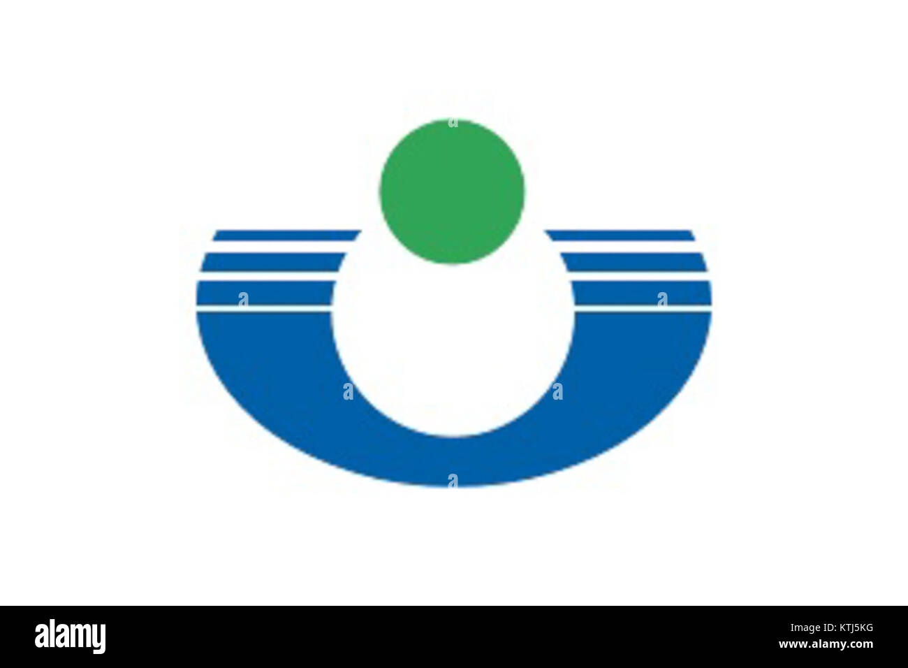 The Flag of Urayasu, a city in Chiba Prefecture, Japan, features a ...