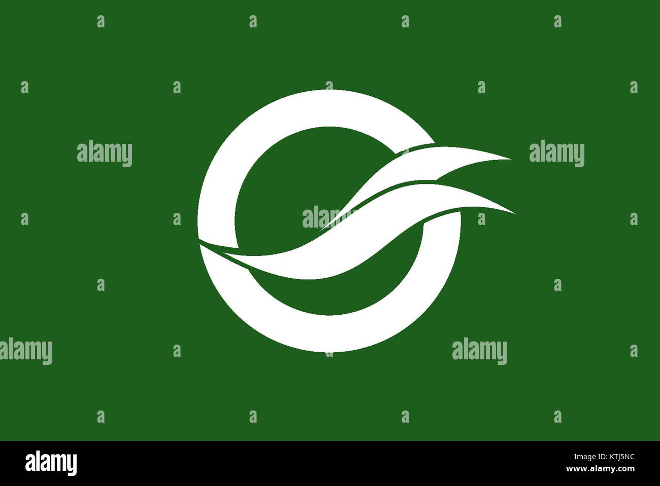 The flag of Yanai, a city in Yamaguchi Prefecture, Japan, represents ...