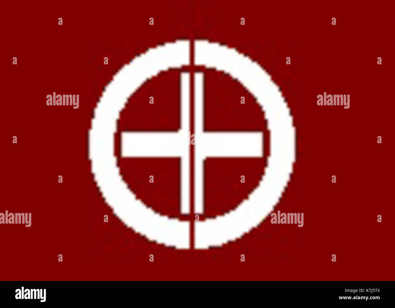 The flag of Hojo Tottori represents the historical identity of the Hojo ...