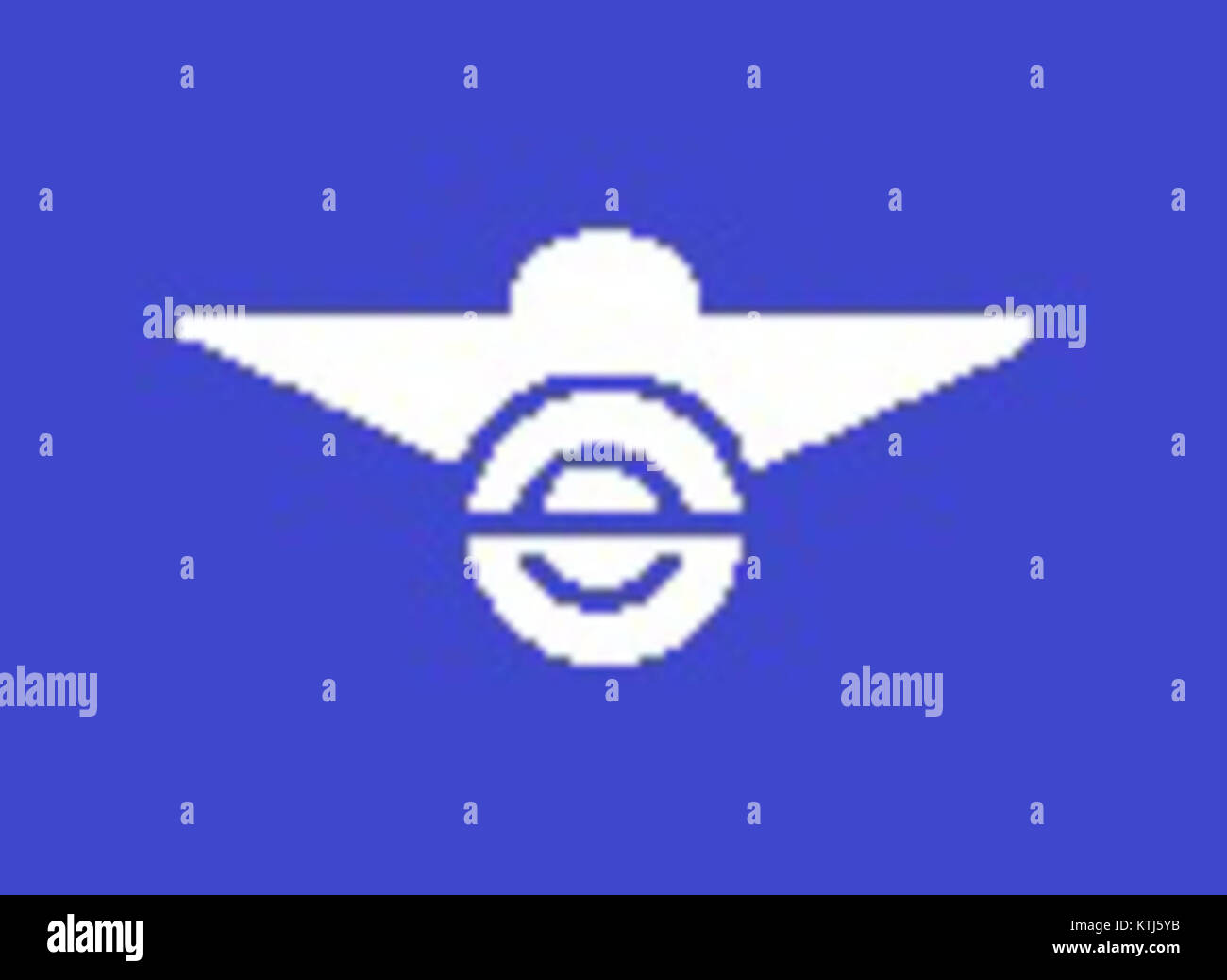 The flag of Kuni Gunma, a region in Japan, represents the local ...