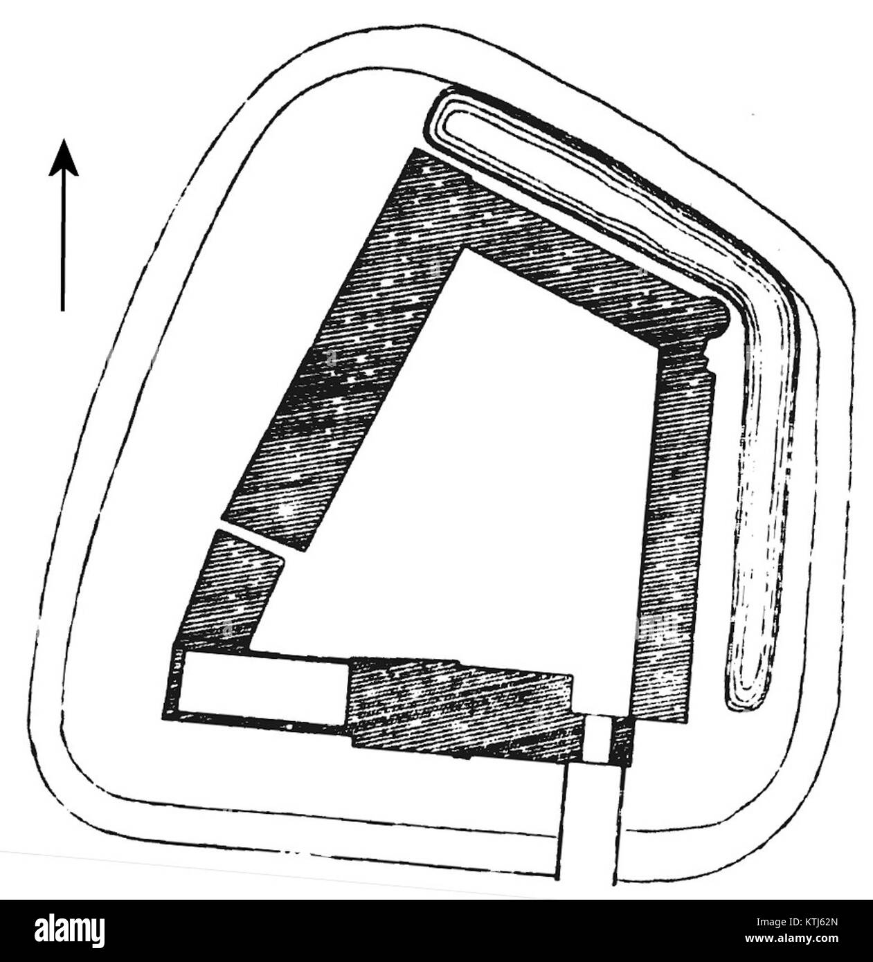 The Grundriss of Burg Irnich from 1902 is a historical map or blueprint ...