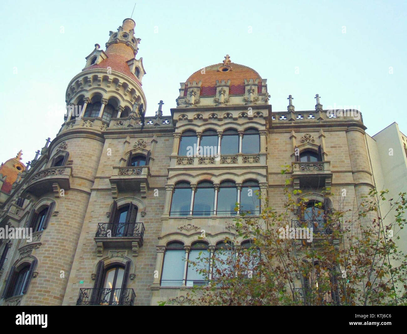 The Casas Rocamora in Barcelona, Spain, are a significant example of ...