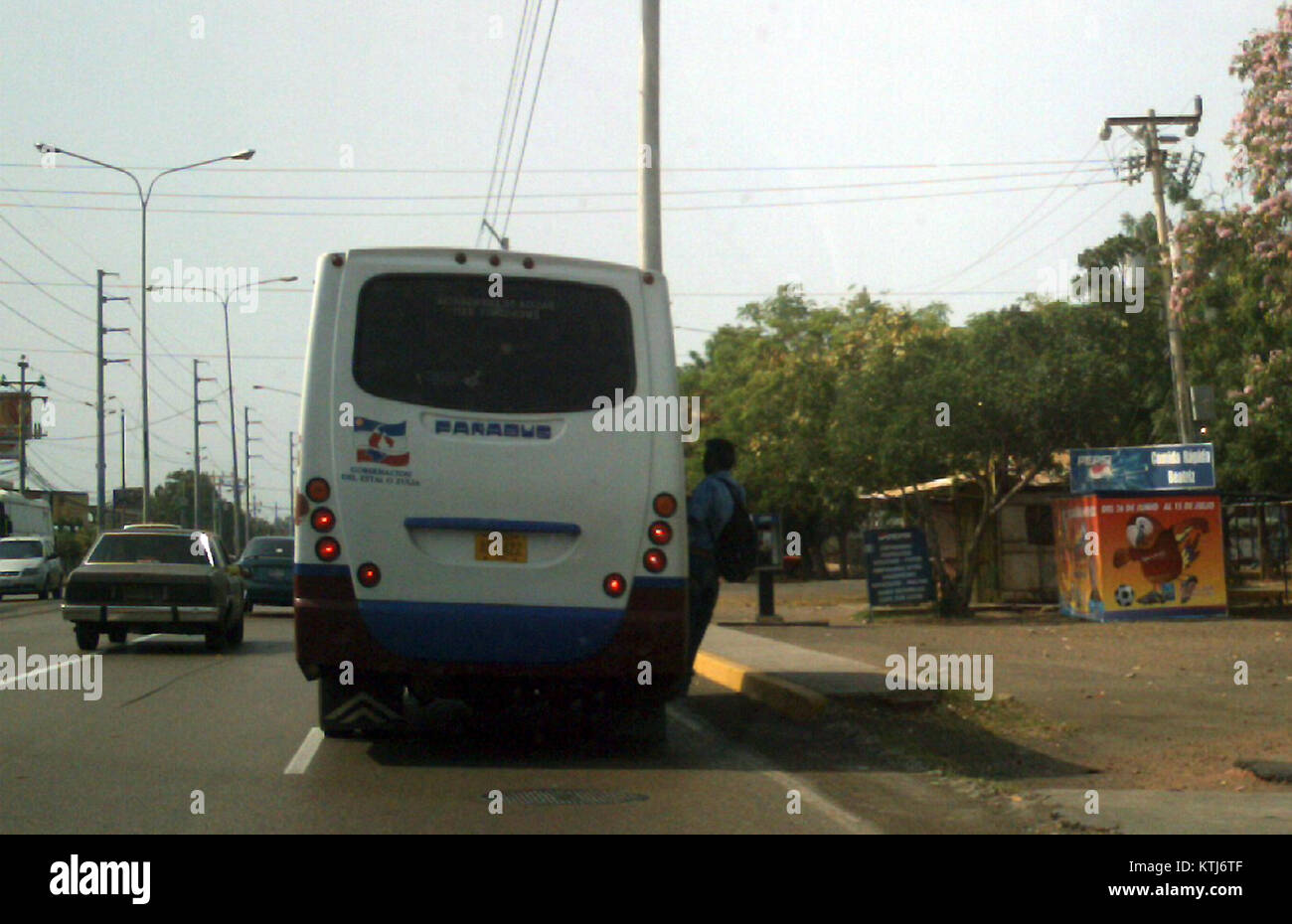 A bus in Maracaibo, Venezuela, depicting public transportation in the ...