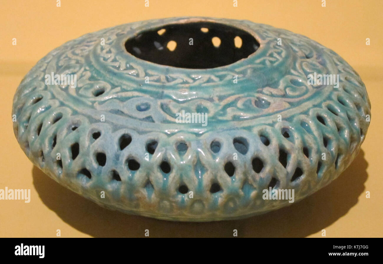 Begging bowl from Iran, early 13th century, glazed stone paste ...