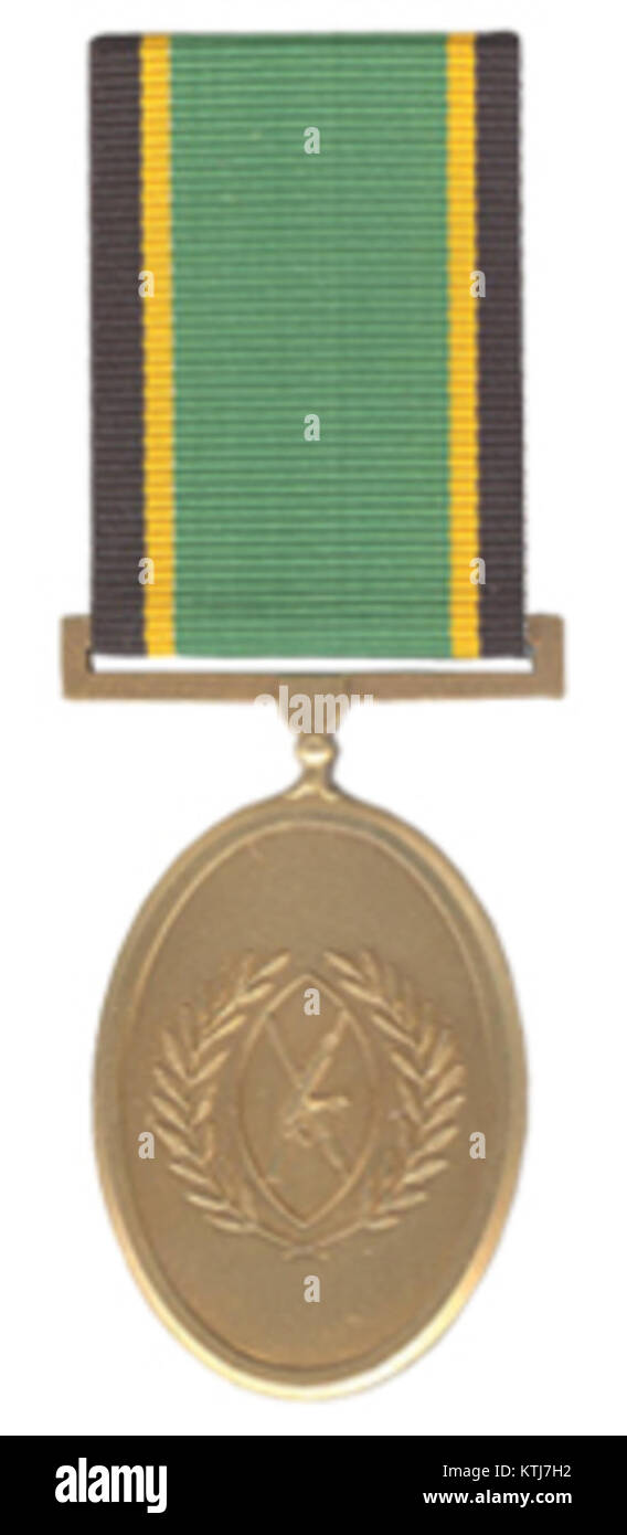 Gold Service Medal Stock Photo - Alamy