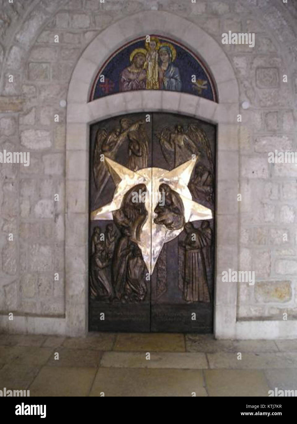 Nativity church door bethlehem hi-res stock photography and images - Alamy