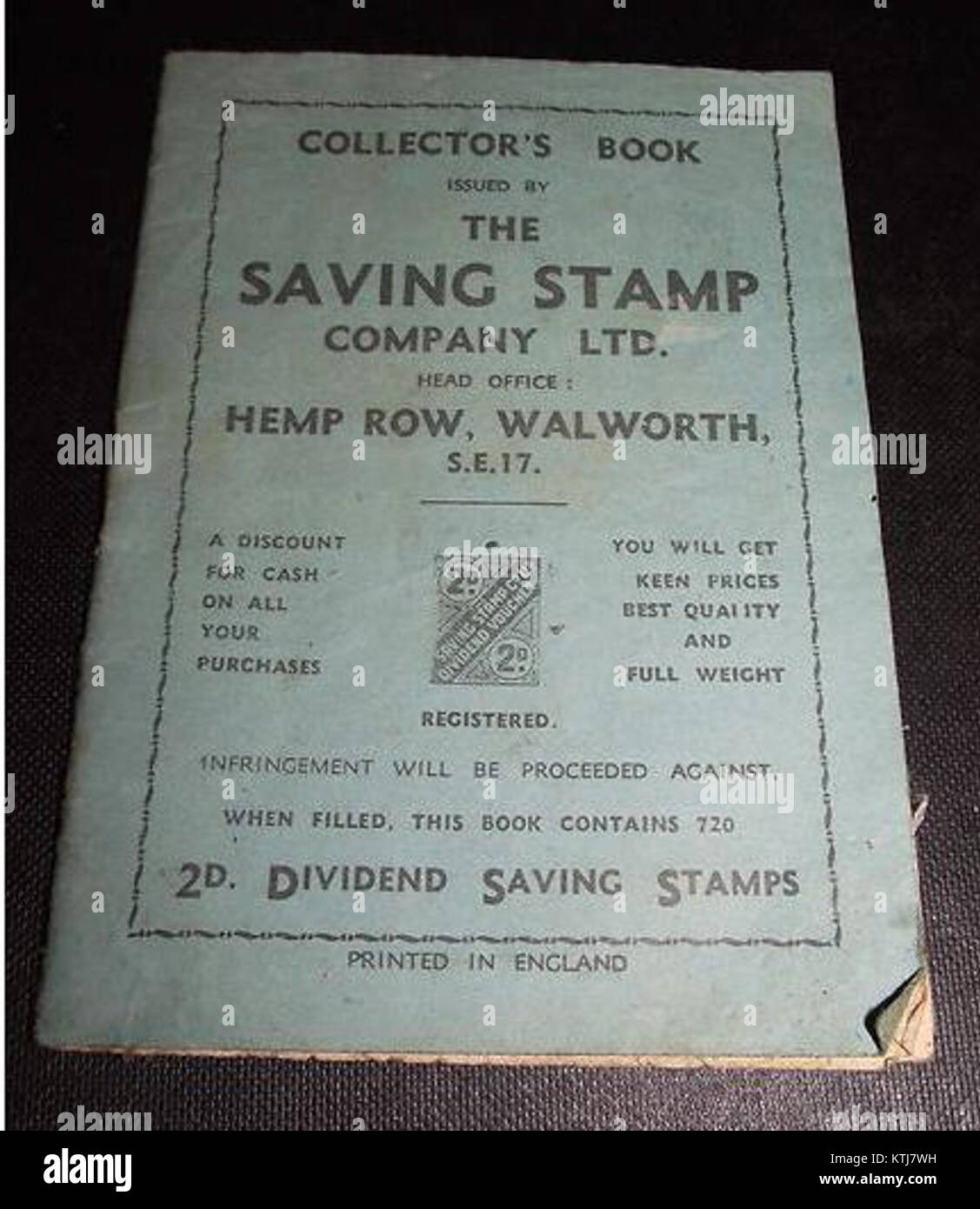 A British dividend savings stamp book was a financial tool used in the ...