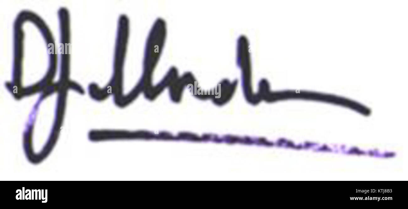 David Clendon signature Stock Photo - Alamy