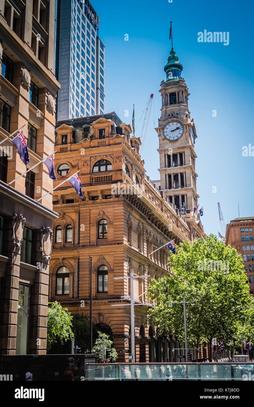 sydney clock tower Stock Photo - Alamy