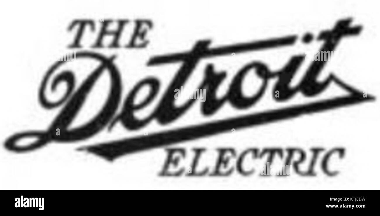 The Detroit Electric 1912 logo represents the early 20th-century ...