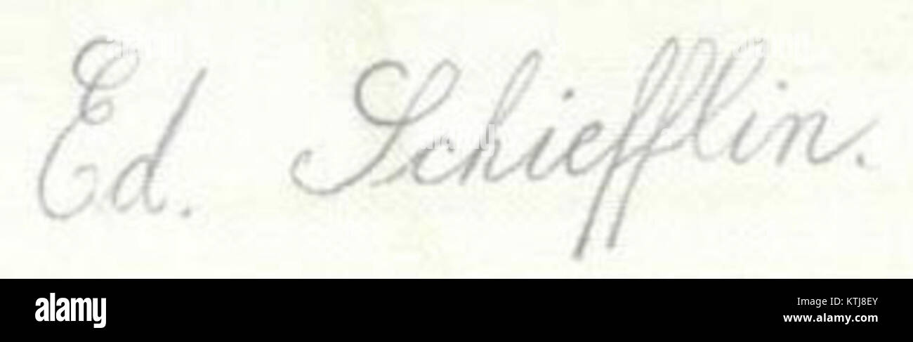 Facsimile of Ed Schieffelin's signature, reflecting his role as a ...