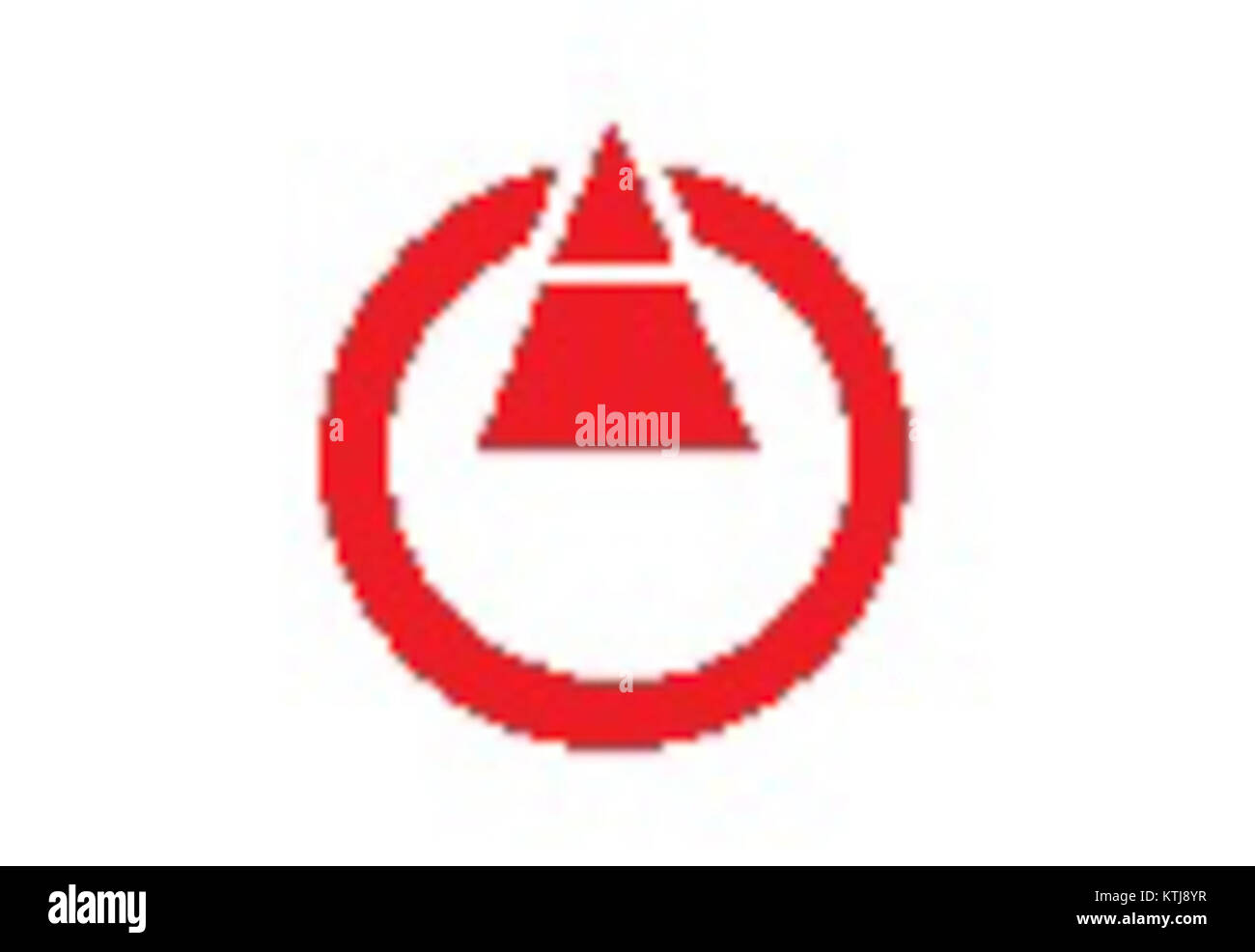 The flag of the former Shitara district in Aichi, Japan, is a ...