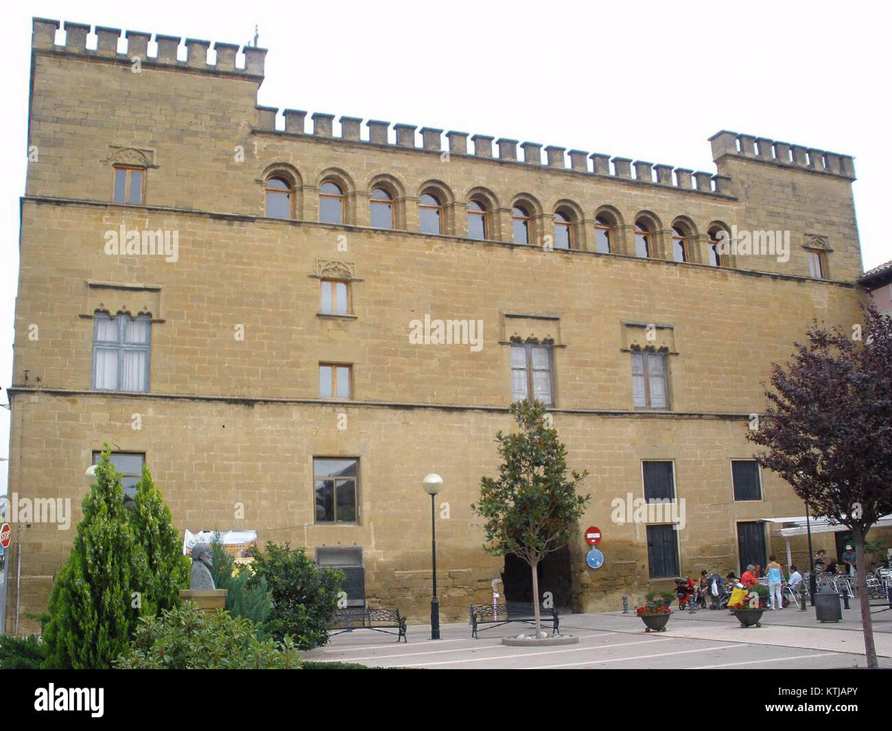 The Palacio de los Marqueses in Ayerbe, Spain, is a historic palace ...