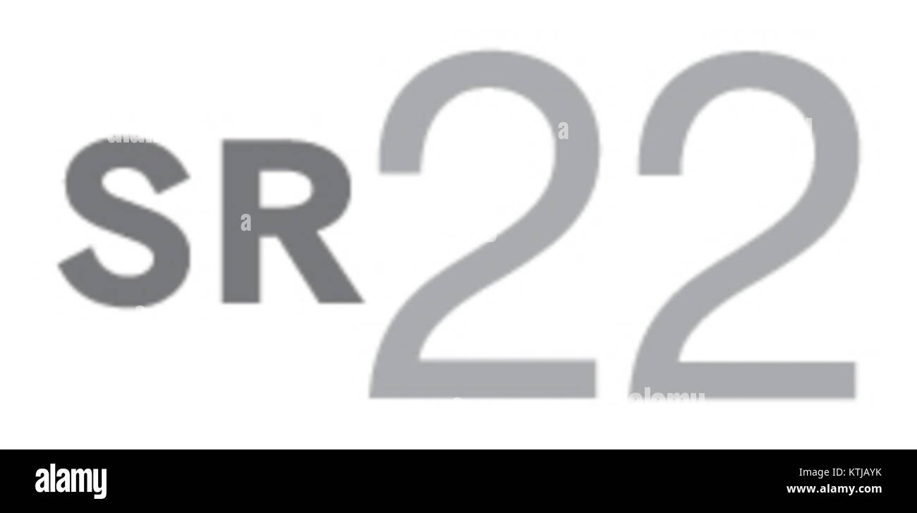 The Cirrus Aircraft SR22 logo represents the branding of Cirrus ...