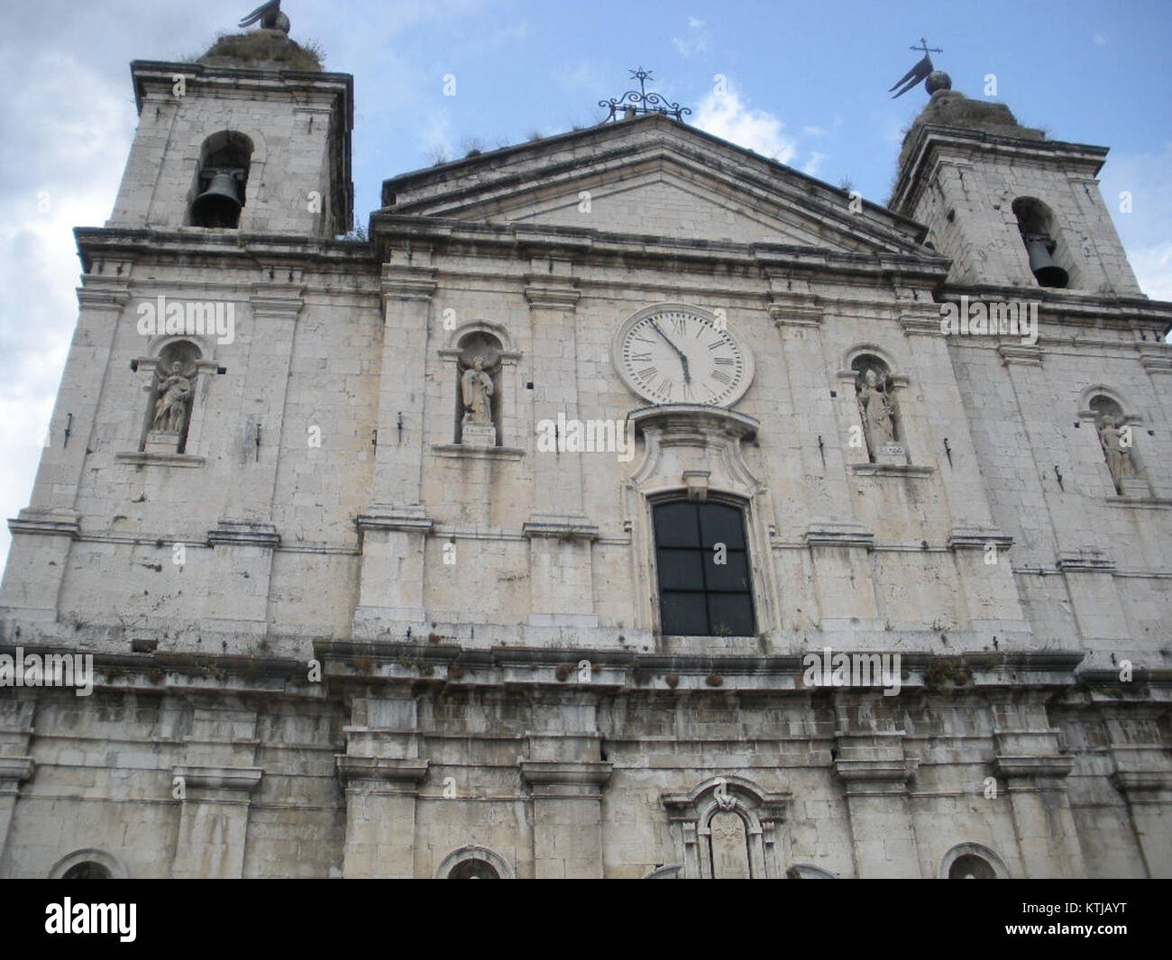The Basilica di Santa Maria Assunta, located in Castel di Sangro, Italy ...