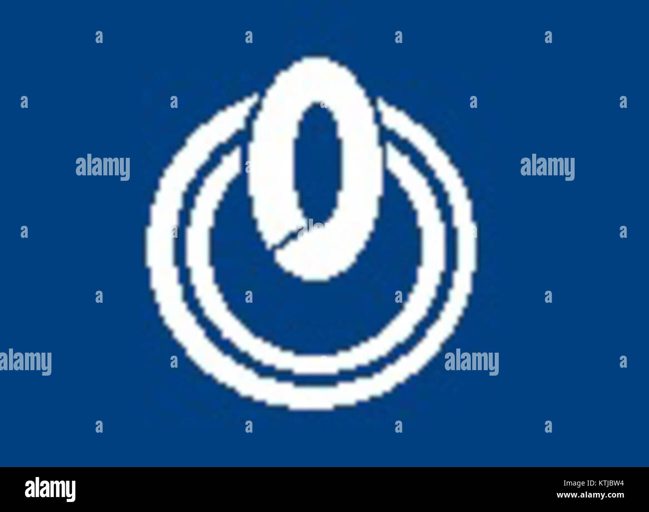 The flag of Gunma, a prefecture in Japan, features distinctive symbols ...