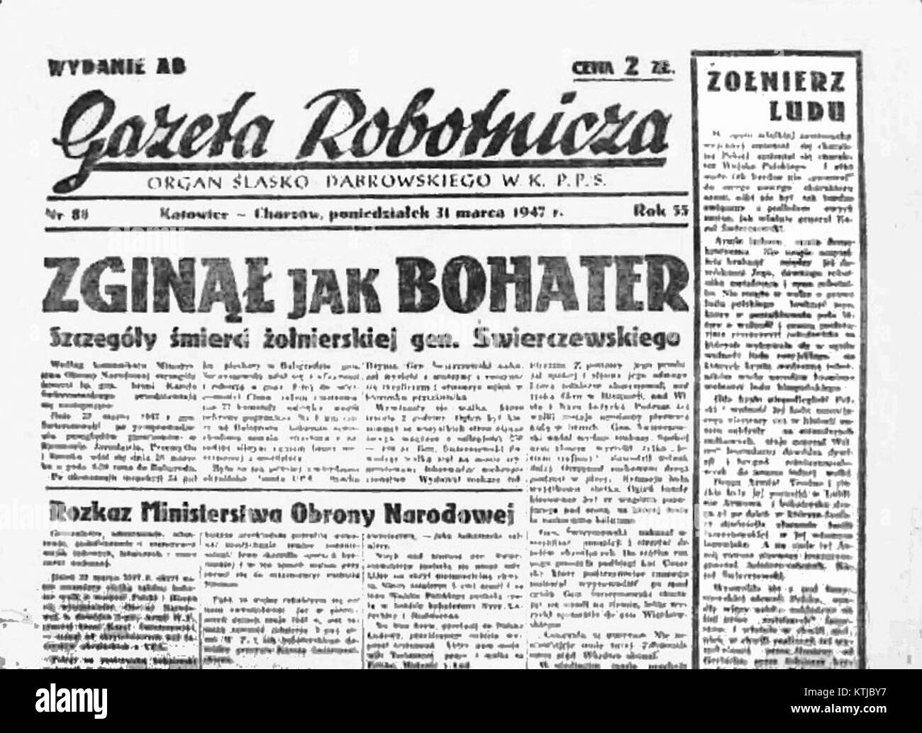 Wwii newspaper poland hi-res stock photography and images - Alamy